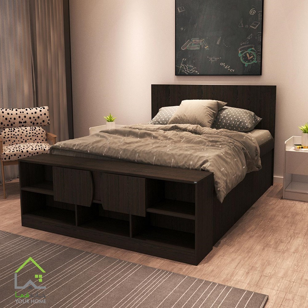 تخت خواب دو نفره چوبی مدل صبا | فروشگاه اینترنتی خانه شما